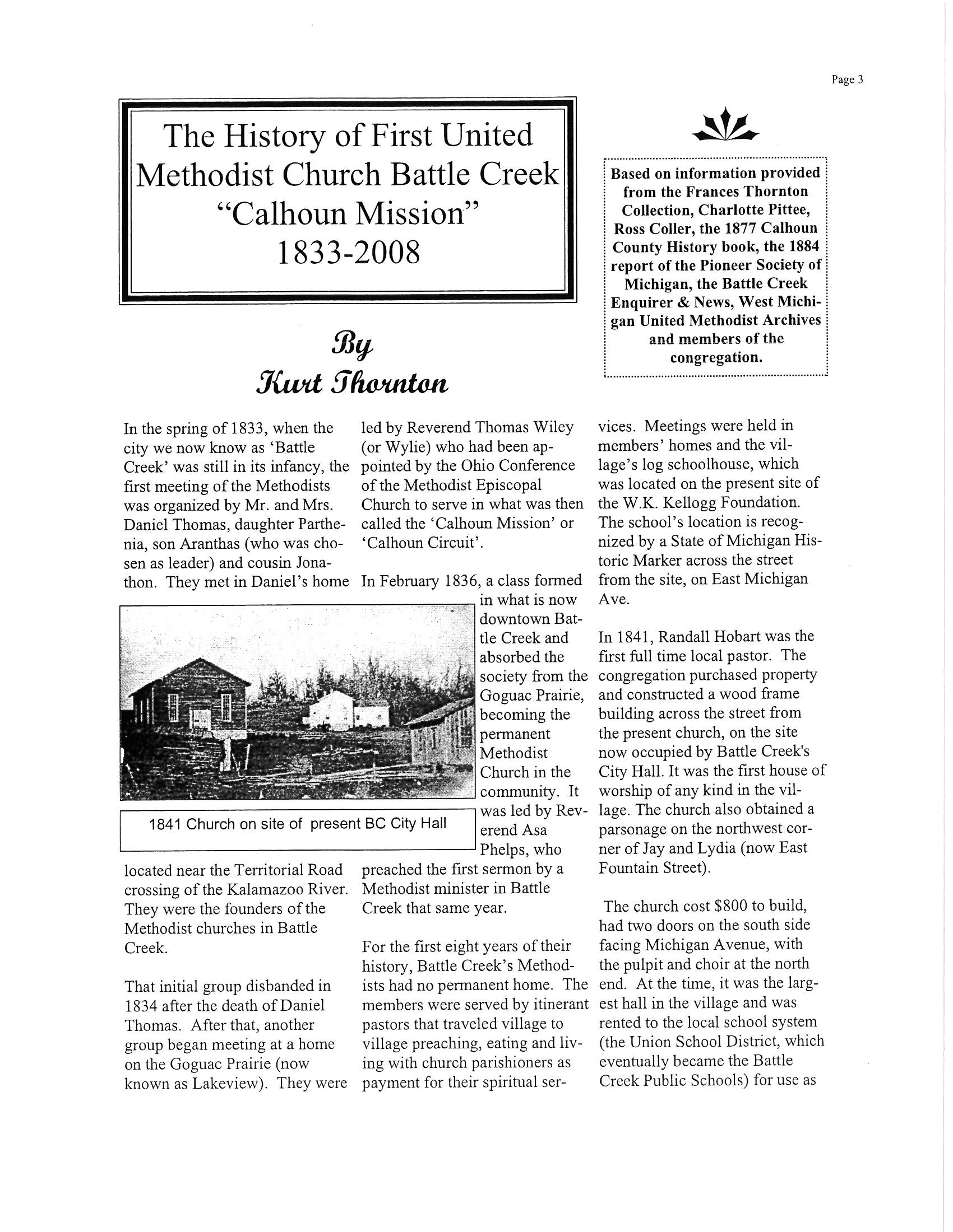 History – First United Methodist Church